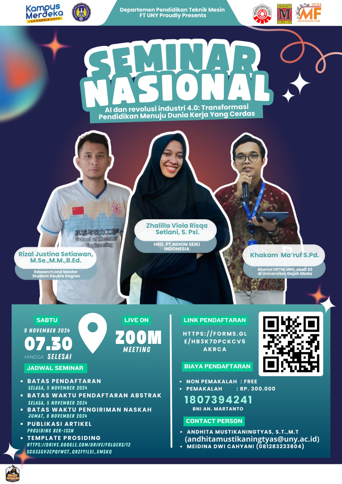 Penyelenggaraan Seminar Nasional Departemen Pendidikan Teknik Mesin | Program Studi Pendidikan ...